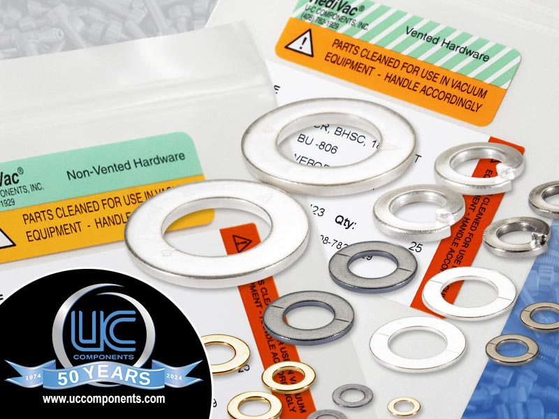 Vented Flat Washers for HV & UHV Applications | UC Components, Inc.